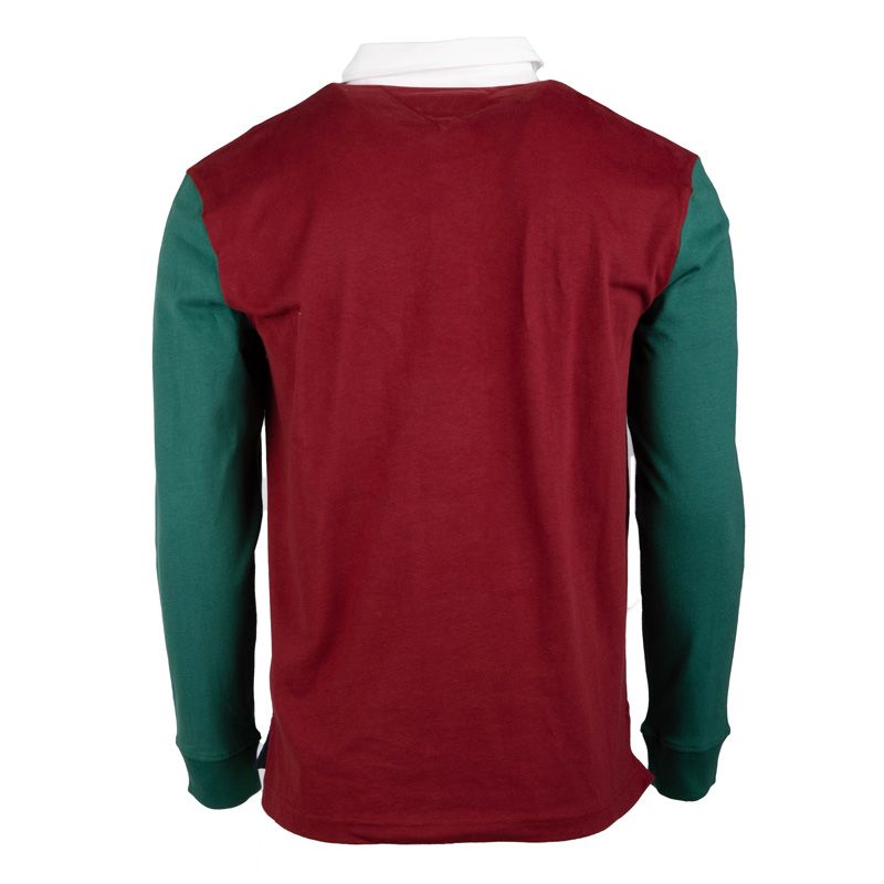 Polo color block col chemise Homme TOMMY HILFIGER à prix dégriffé